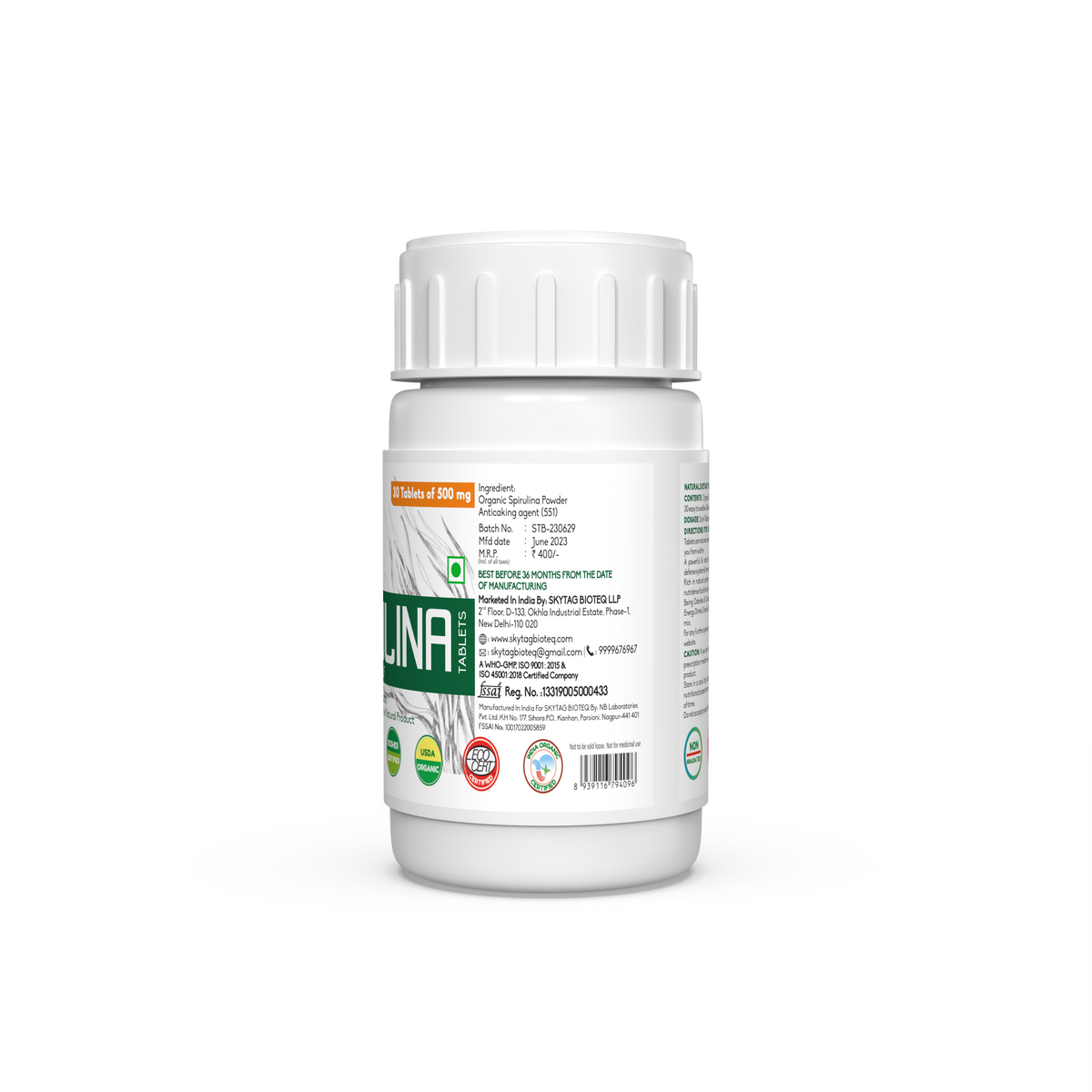 Best Organic Spirulina Tablets – Nutrient-Rich Superfood-Skytag Bioteq ...